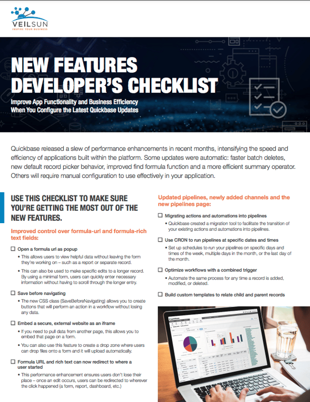 Quickbase Updates Checklist For Developers